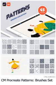 CM Procreate Patterns Brushes Set | visualstorms