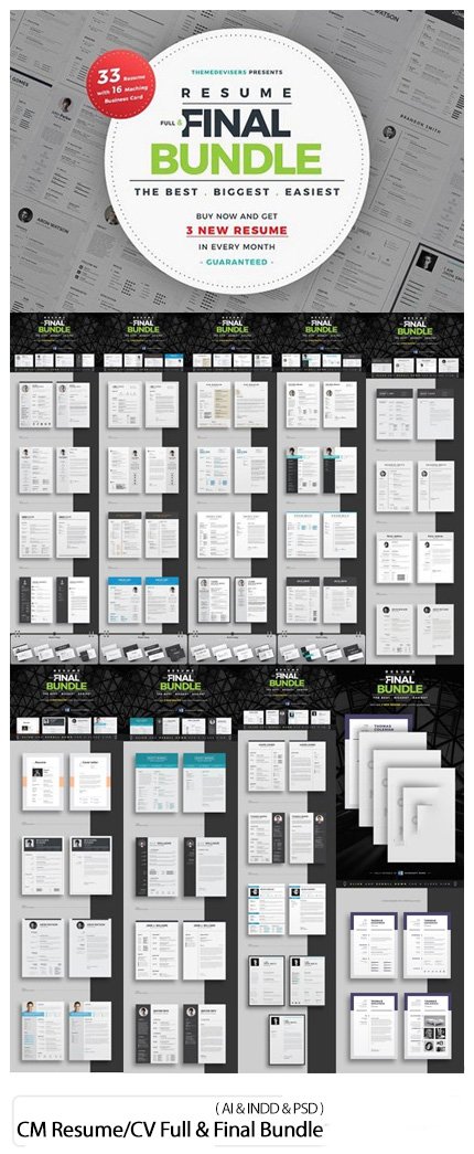 CM Resume CV Full And Final Bundle | visualstorms