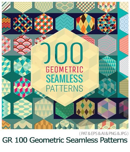 GraphicRiver 100 Geometric Seamless Patterns | visualstorms