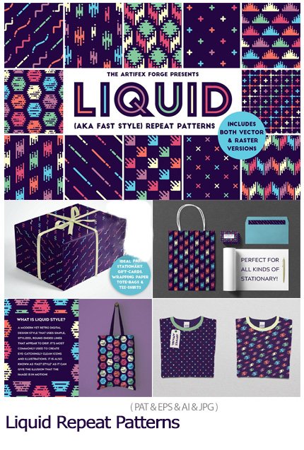 Liquid Repeat Patterns | visualstorms Liquid Repeat Patterns