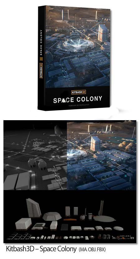 Kitbash3D Space Colony | visualstorms Kitbash3D Space Colony