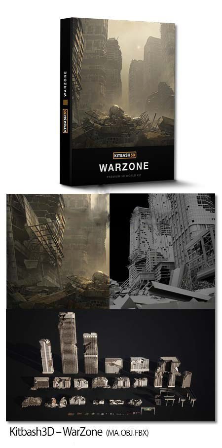 Kitbash3D WarZone 3D Model | visualstorms visualstorms