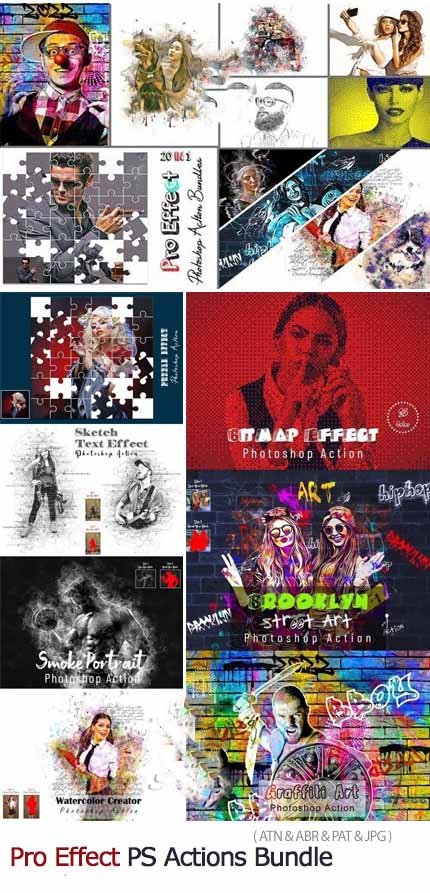 20 Pro Effect PS Actions Bundle | visualstorms