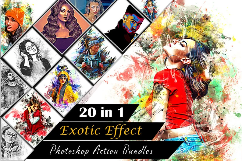 Exotic Effect Photoshop Action Bundles | visualstorms
